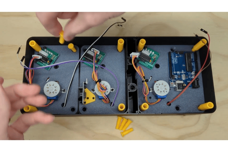 Innovative 7 Segment Clock Build with Arduino Uno and Stepper Motors